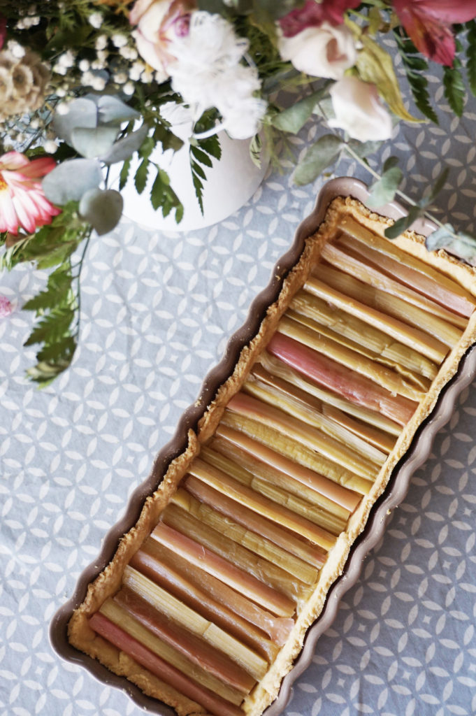 Recette : Tarte à la rhubarbe graphique ~ Blog cuisine
