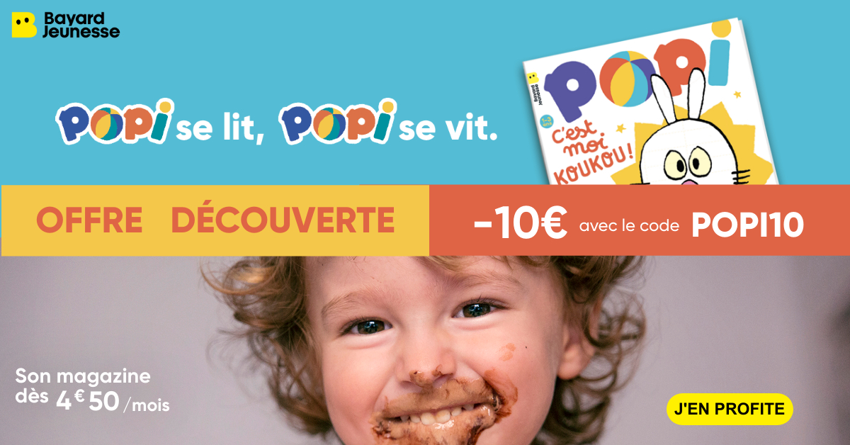 🐵 Offre découverte : –10€ sur l’abonnement au magazine Popi ! 🐵